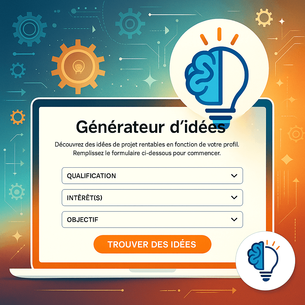 Idée Projet Clé en Main | Reconversion & Complément de Revenu 2025